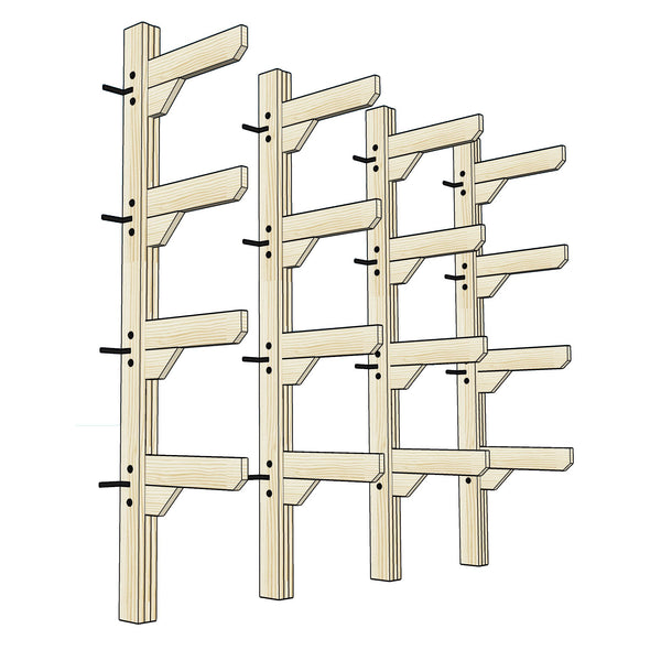 Cantilevered Lumber Rack – Bear Mountain Builds